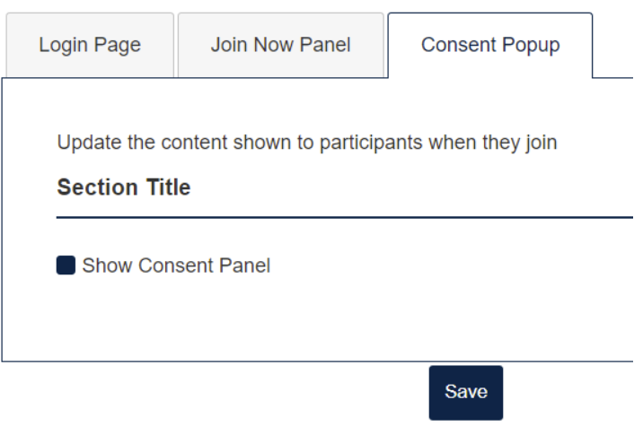 Participation: Consent Popup – Ethelo